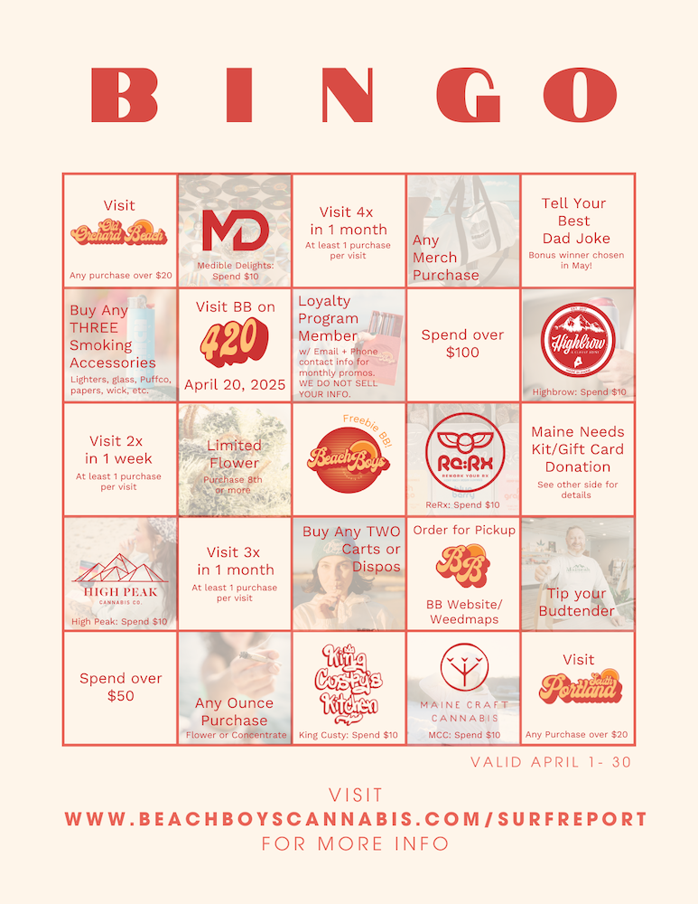 420 BINGO! — Beach Boys Cannabis Company