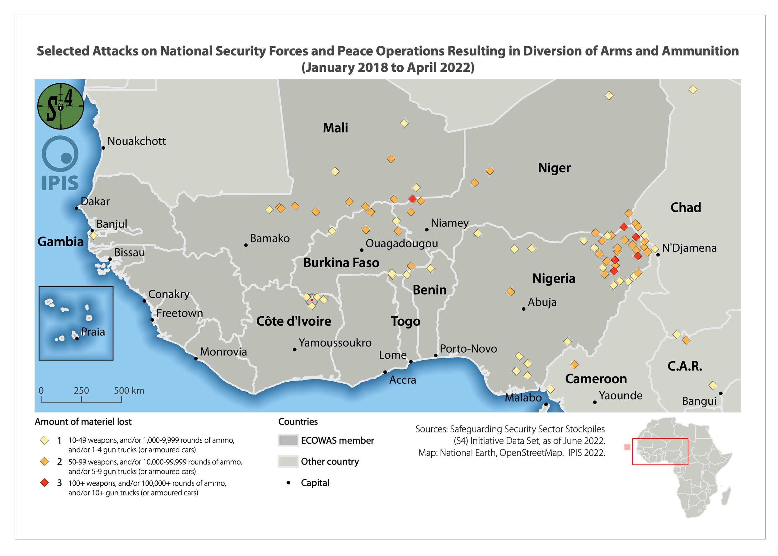 Maps — Safeguarding Security Sector Stockpiles (S⁴) Initiative