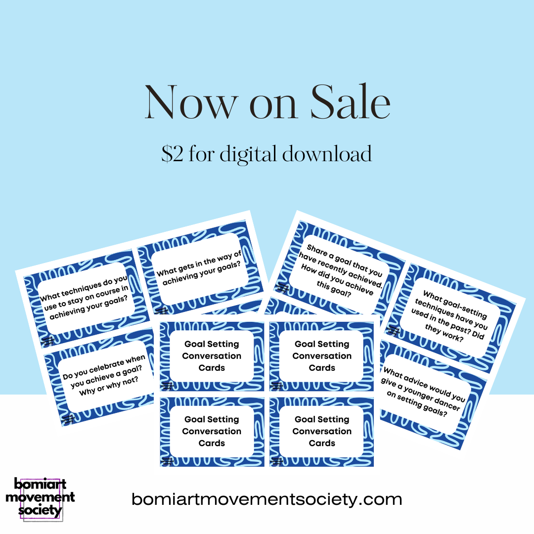 Goal Setting Conversation Cards — Bomiart Movement Society