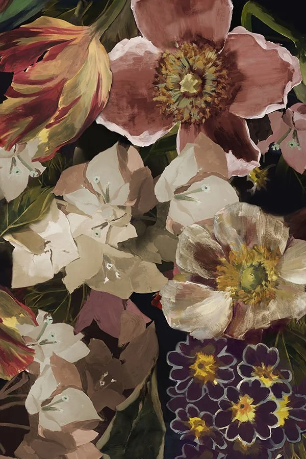 BEAR MIXED MEDIA COLLAGE ARTLighting Wallpaper Furniture Home Decor ...