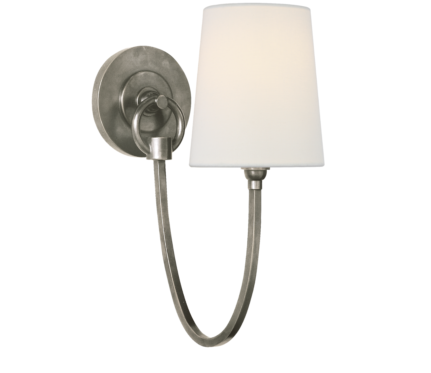 Calliope Tall Bath Light – E26 Keyless Socket with White Glass Shade ...