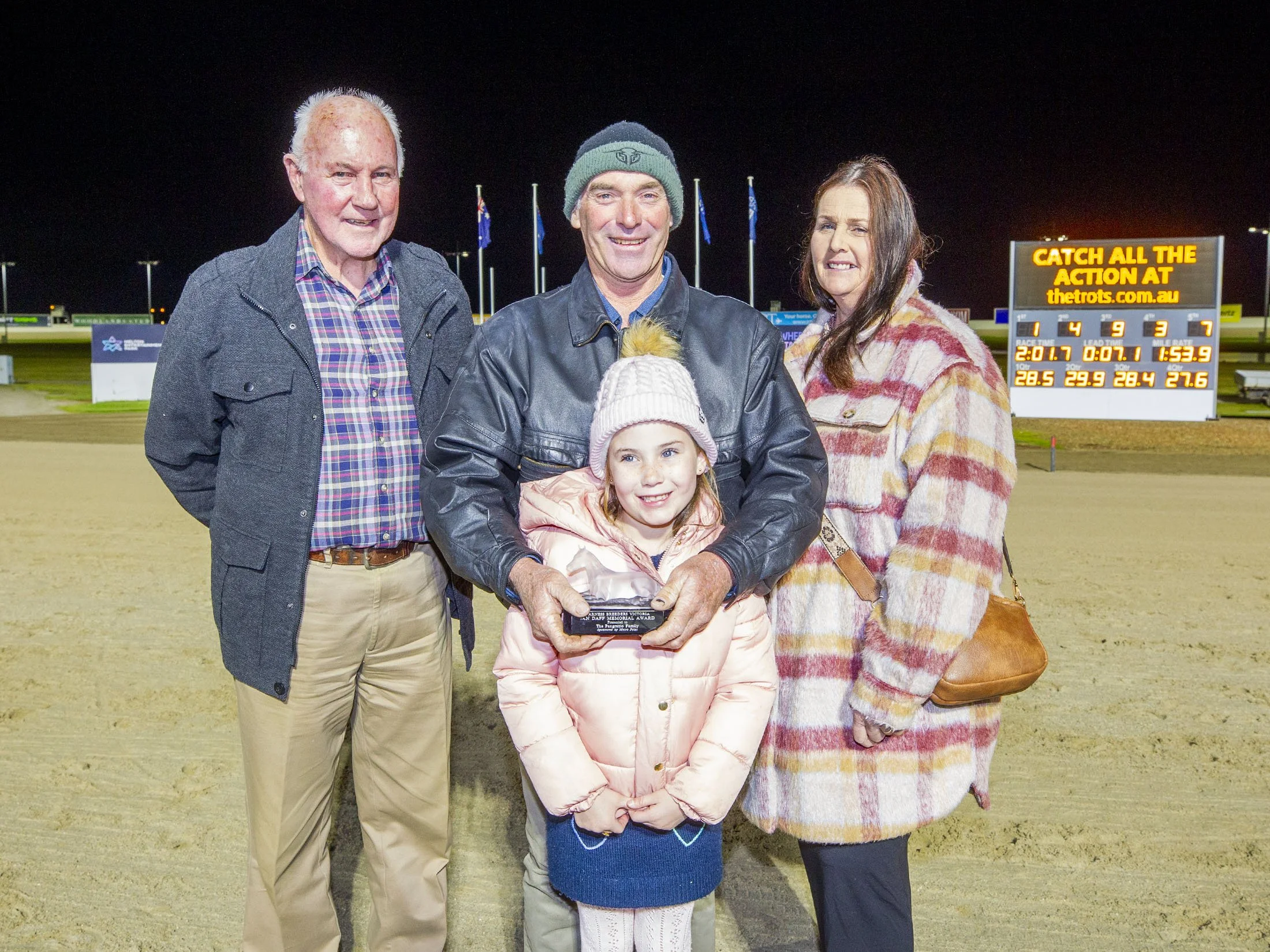 Pangrazio family contribution recognised — Harness Breeders Victoria