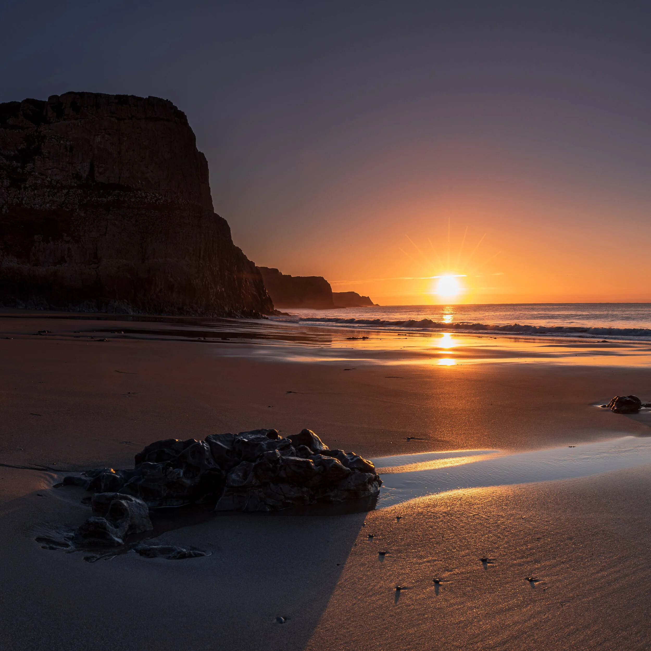 FALL BAY SUNRISE, GOWER PENINSULA — TIM SCANLAN PHOTOGRAPHY