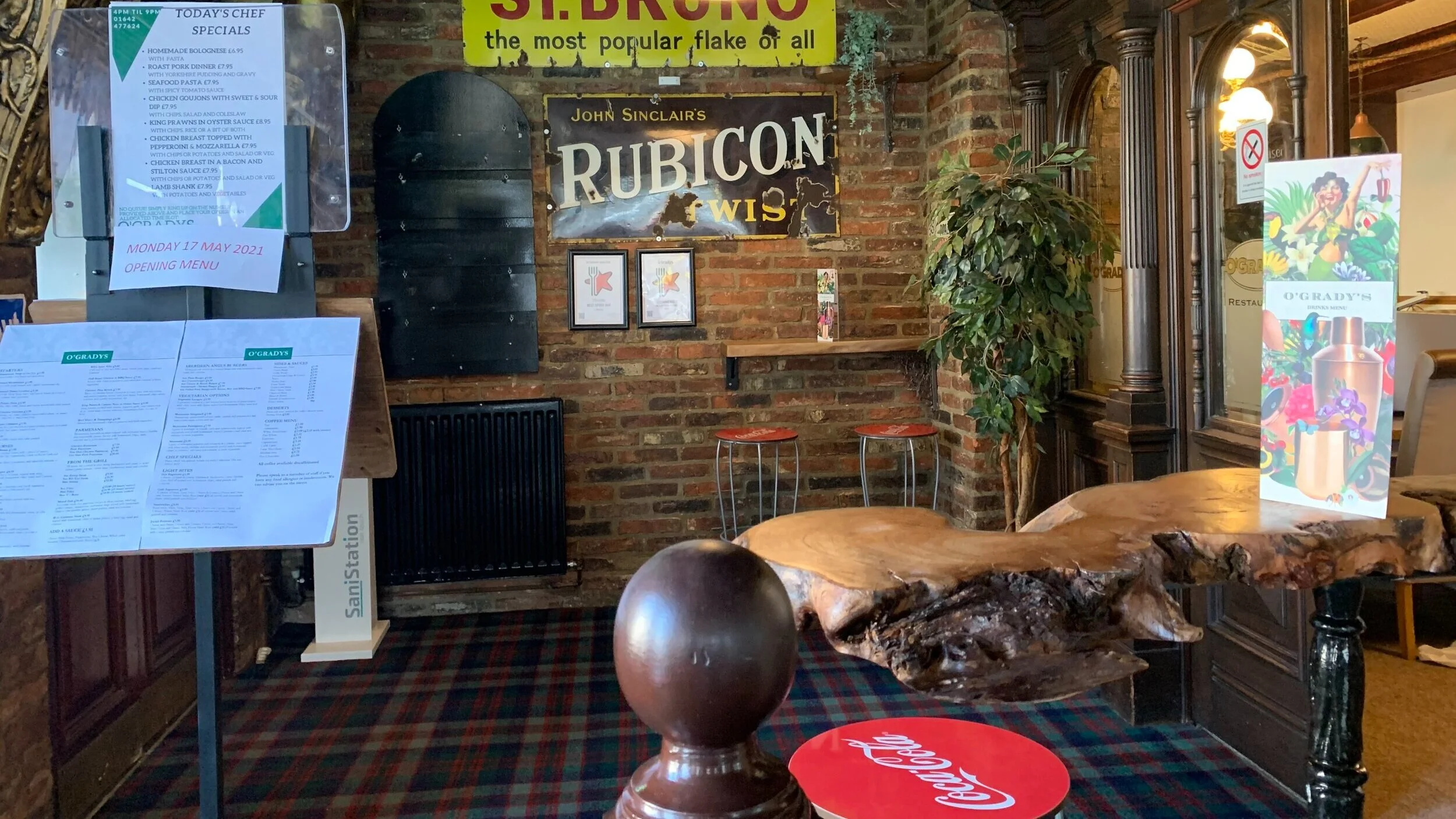 Inside OGradys — O'Gradys Hotel, Ale House Restaurant