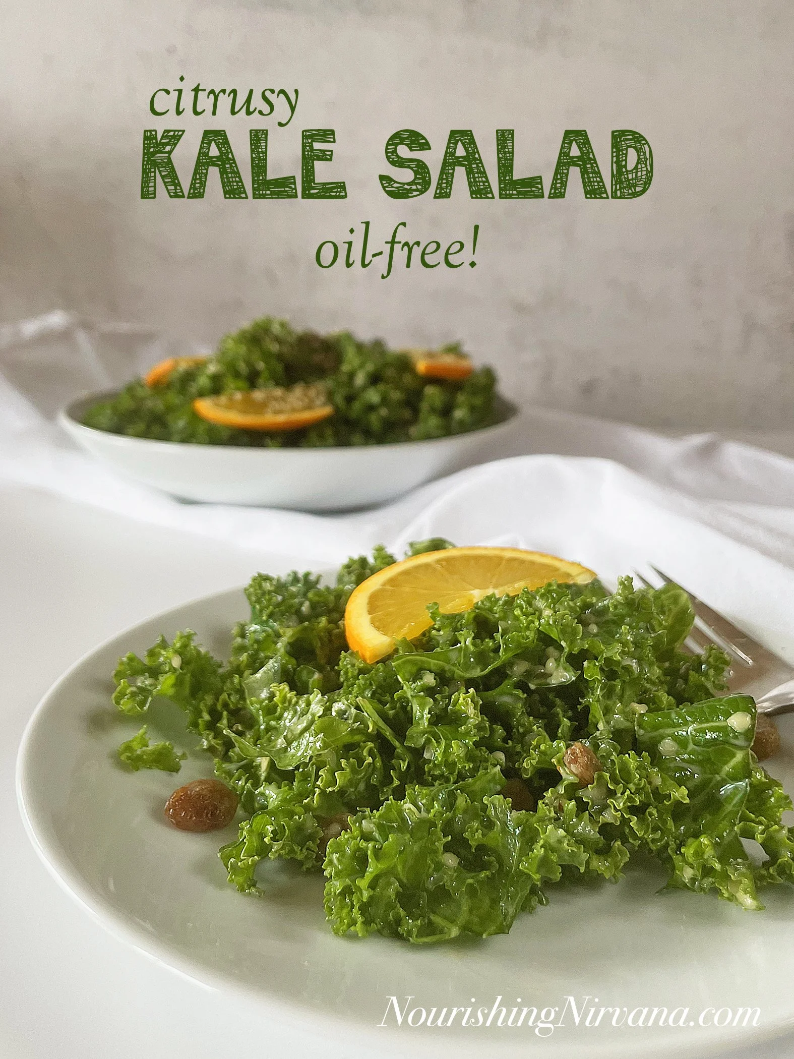 Citrusy Kale Salad — Nourishing Nirvana