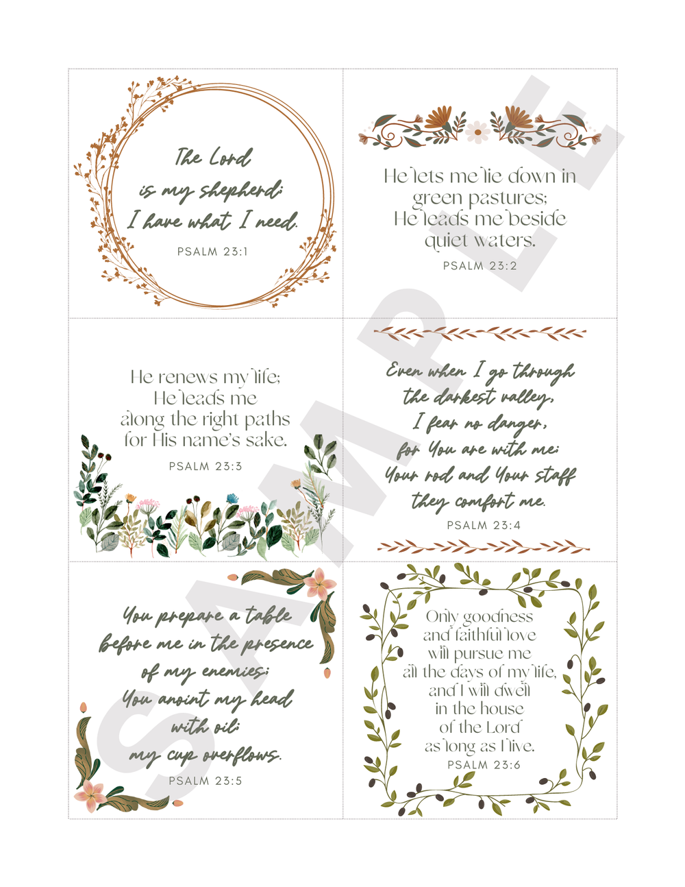 Psalm 73 Printable Scripture Memory Cards — Restored Home
