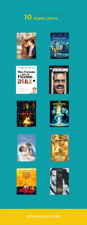 Top 10 de películas que hablan sobre libros — GeekMarloz