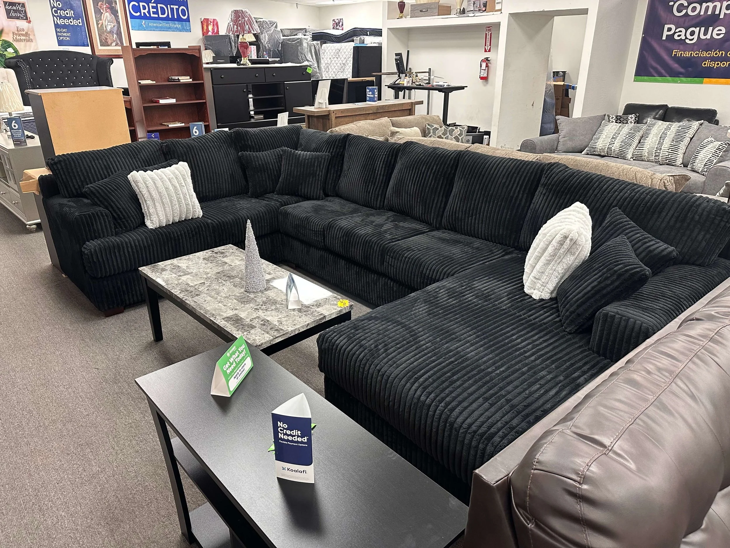 Giant Oversized Corduroy Sectional — Mueblería More 4 Less Furniture