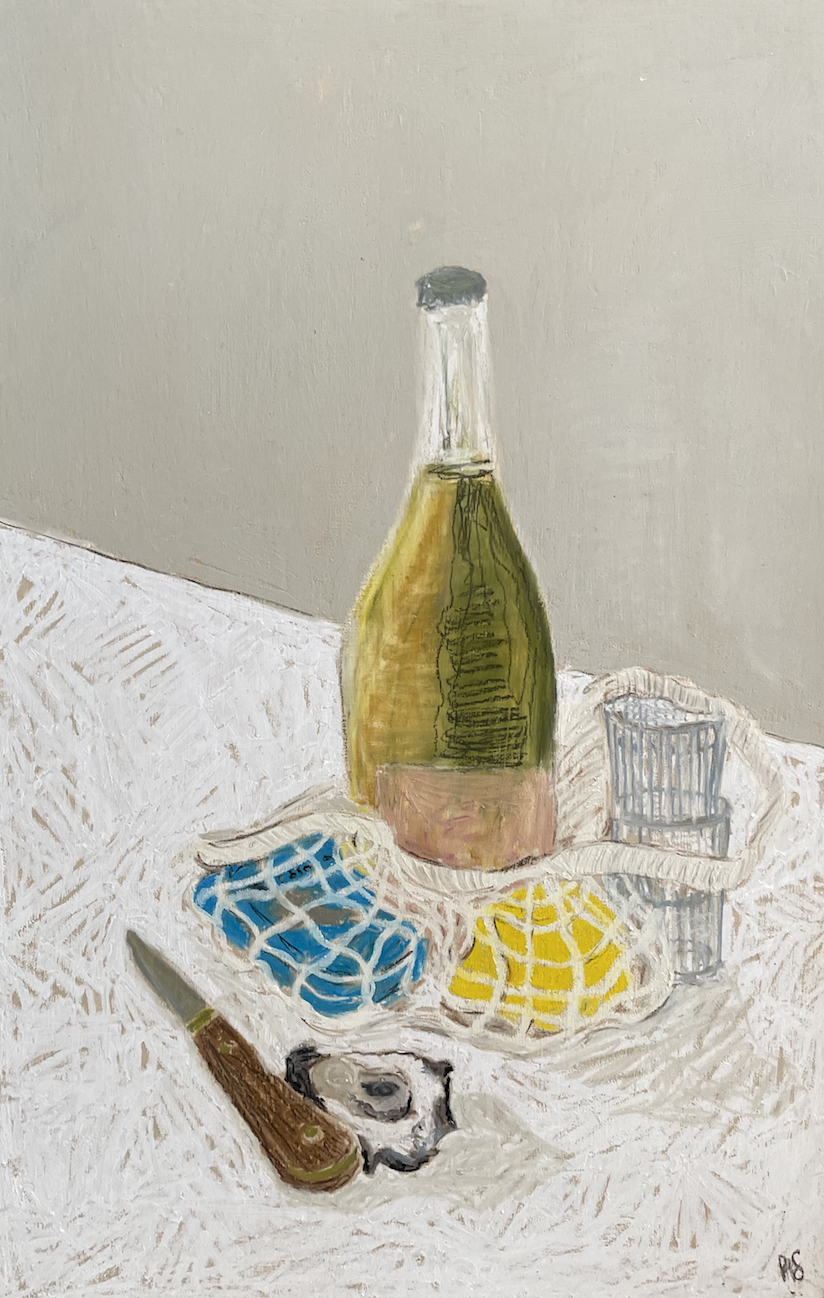 Phoebe Stone — Essentials (2022) — Oil Pastel on Board — Leighton ...