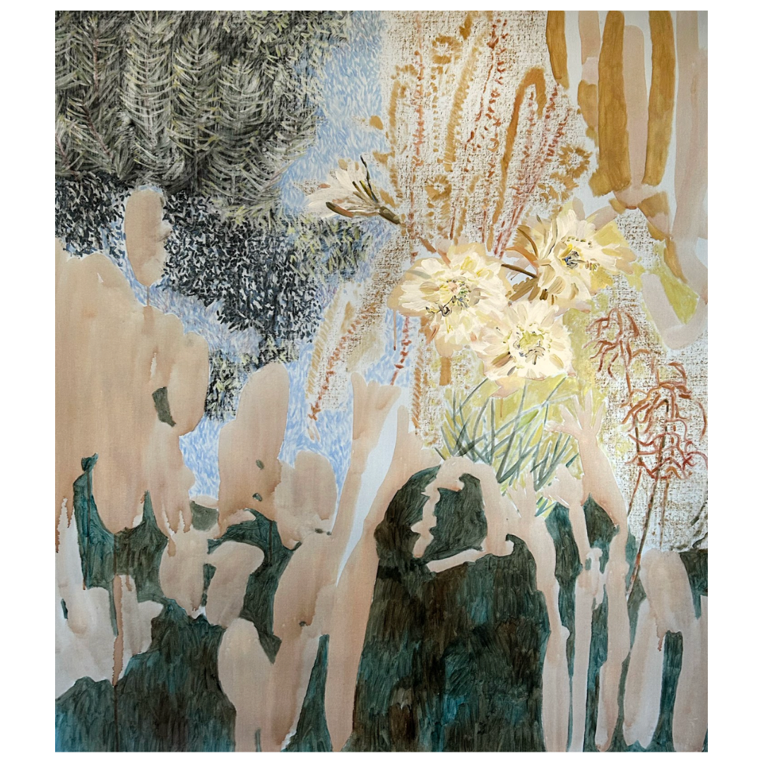 Amy Wright — Cactus Nuance (2025) — Charcoal, Conté, Pastel and Acrylic ...
