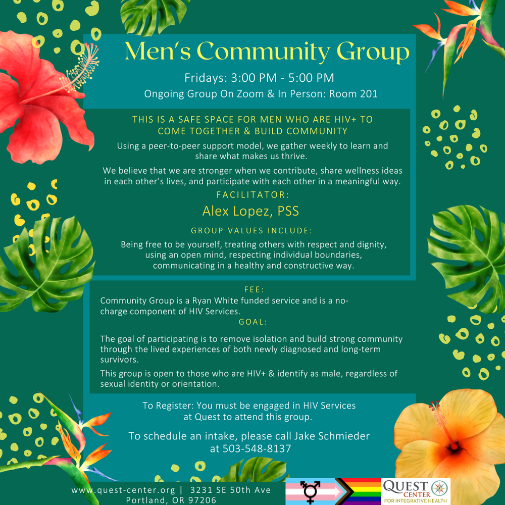 Groups Calendar — Quest Center for Integrative Health