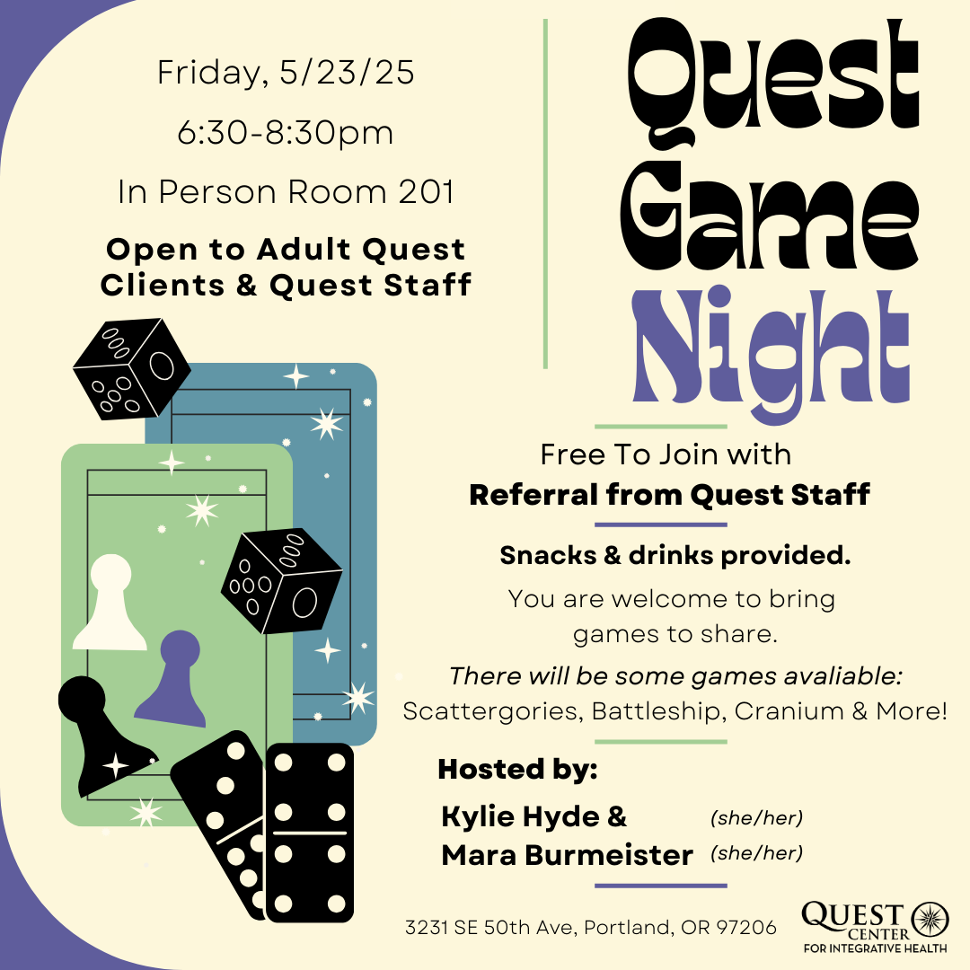 Groups Calendar — Quest Center for Integrative Health