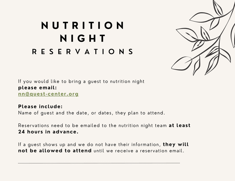 Updated Nutrition Night Protocol — Quest Center for Integrative Health