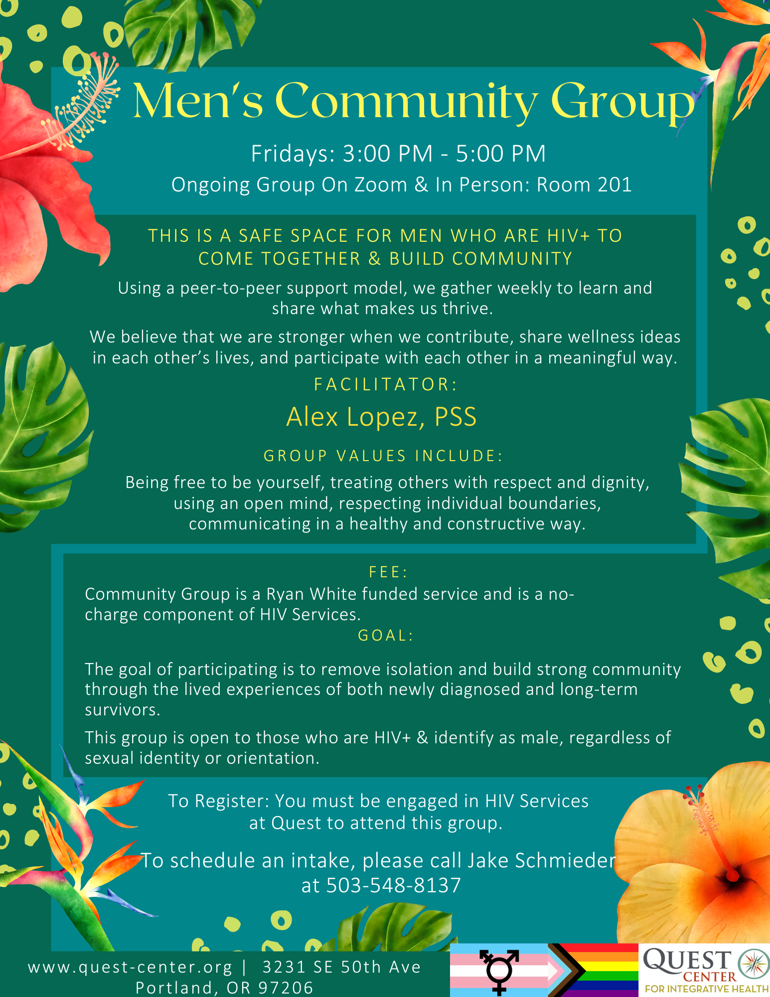 Men’s Community Group — Quest Center for Integrative Health