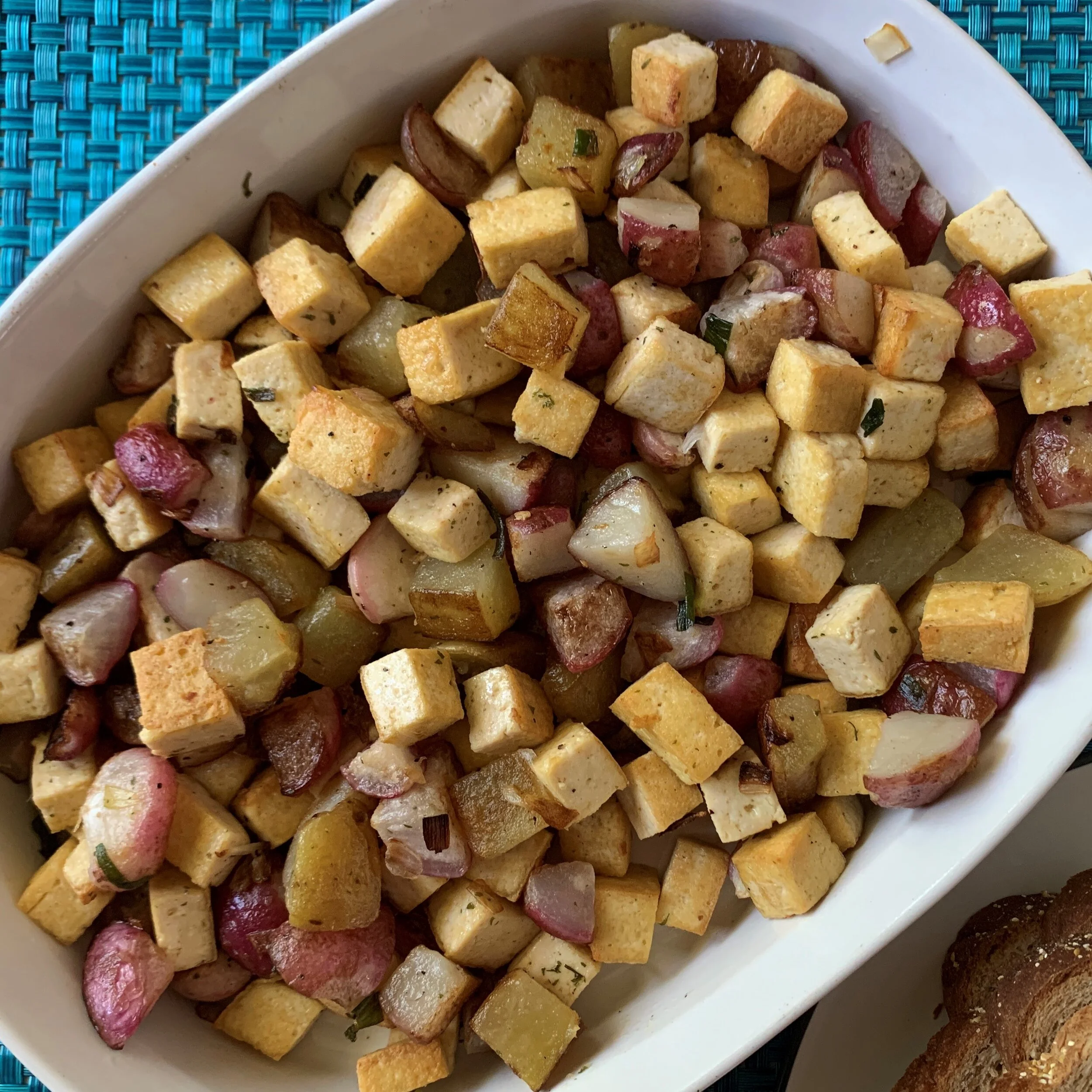 Radish, Tofu, and Potato Hash — Lisa Woodruff Nutrition