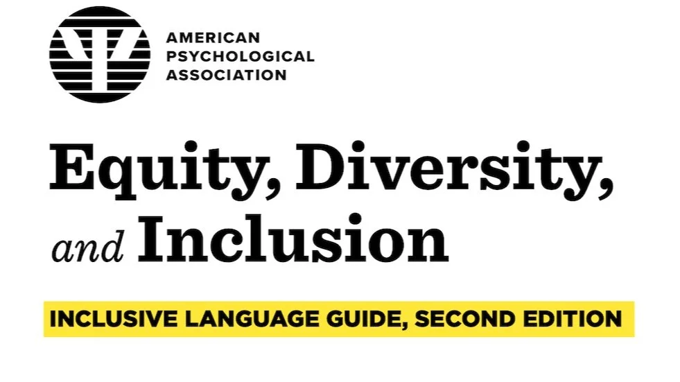 APA Inclusive Language Guide — Center for Injury Research Translation ...