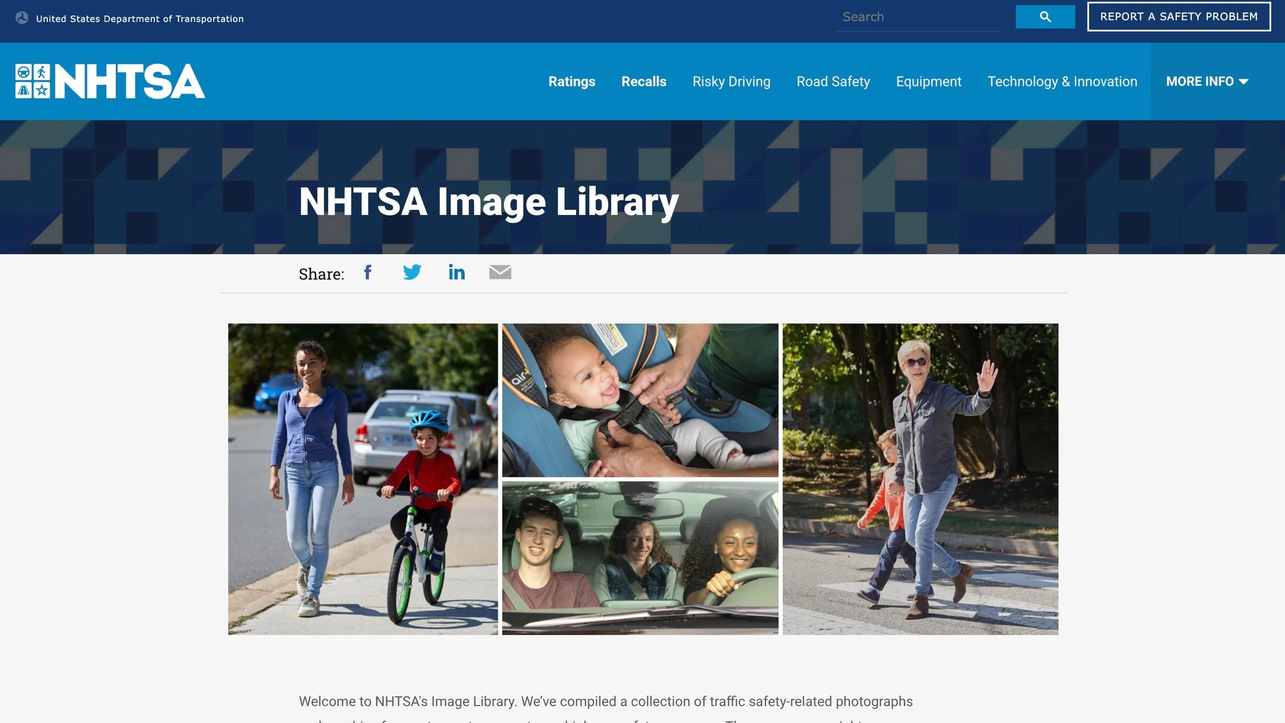 NHTSA Image Library — Center for Injury Research Translation ...