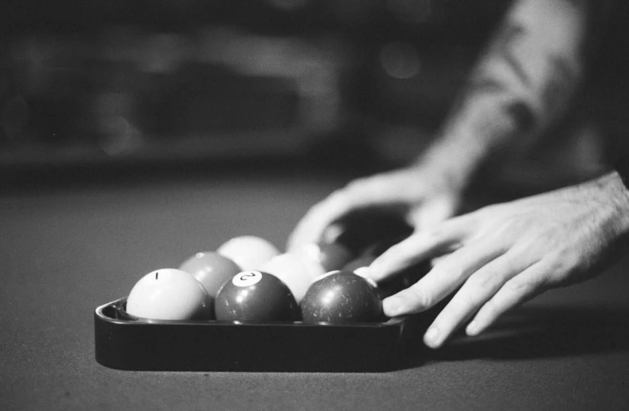 Dogs Playing Pool Black And White