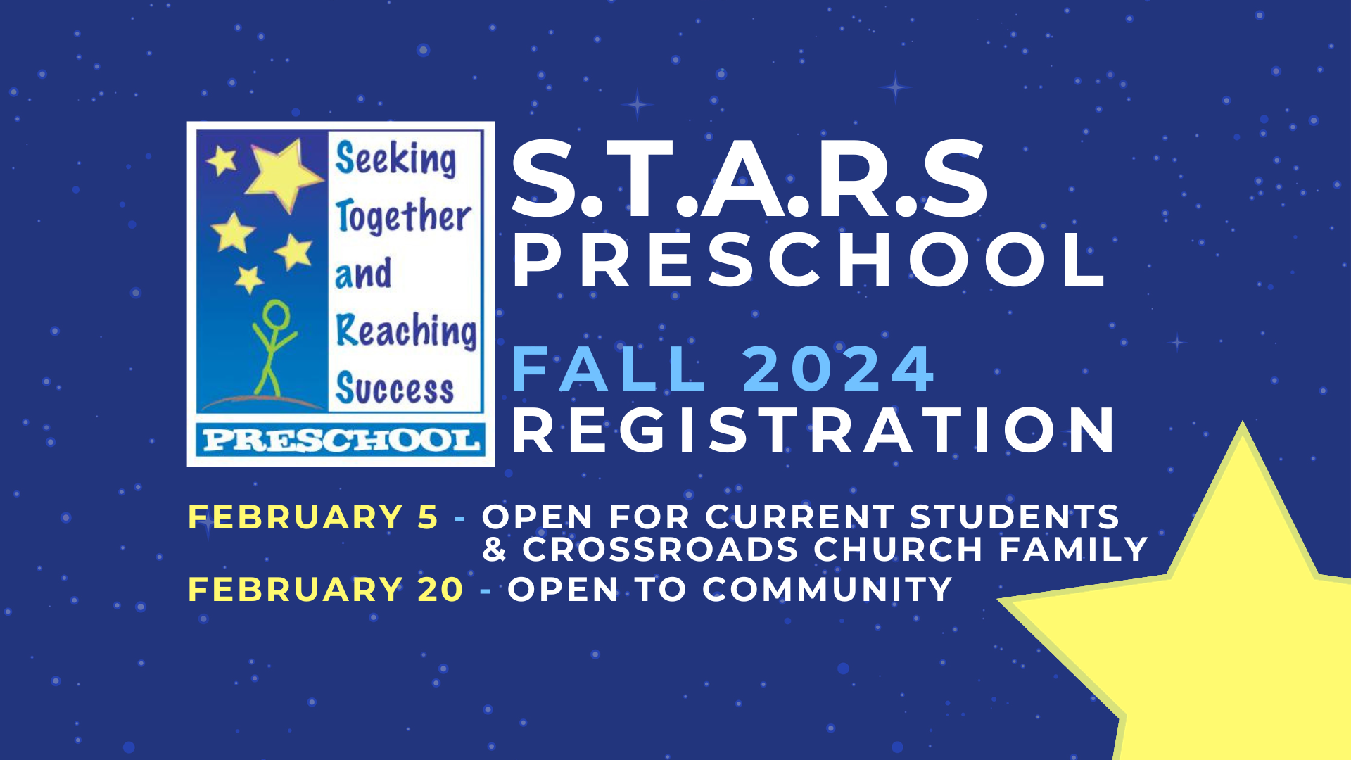 STARS Preschool — Crossroads