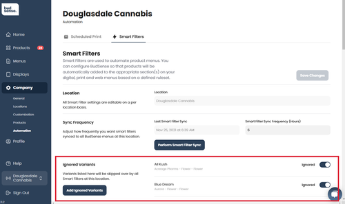Smart Filters - Feature Spotlight — BudSense