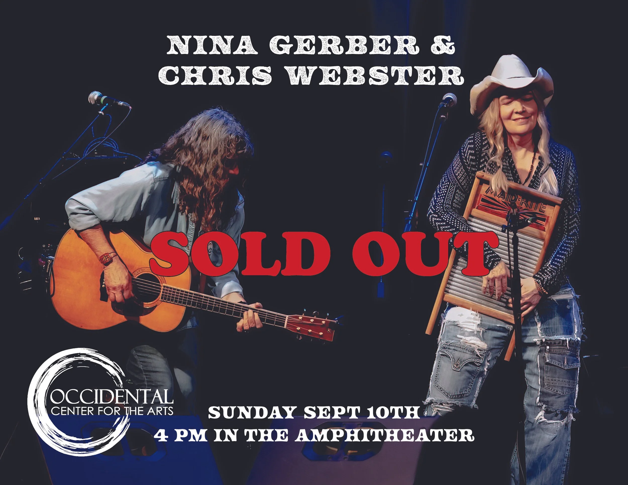Nina Gerber & Chris Webster — Occidental Center for the Arts