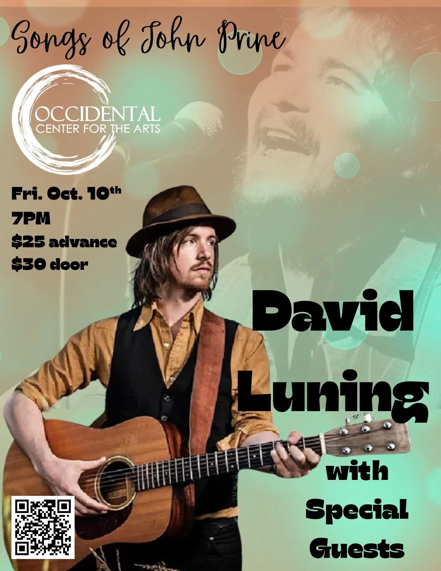 SOLD OUT: David Luning: Songs of John Prine — Occidental Center for the ...