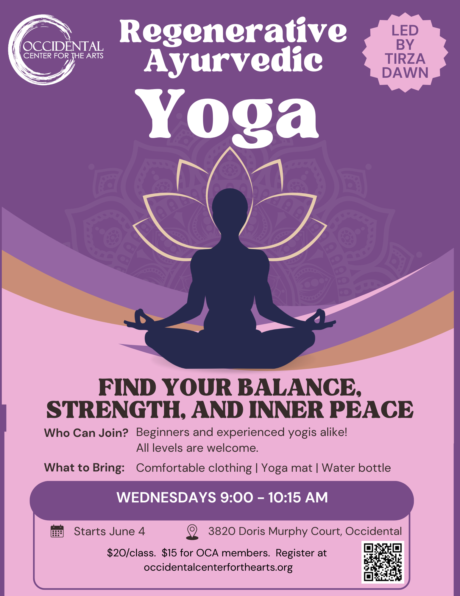 Morning Yoga — Occidental Center for the Arts