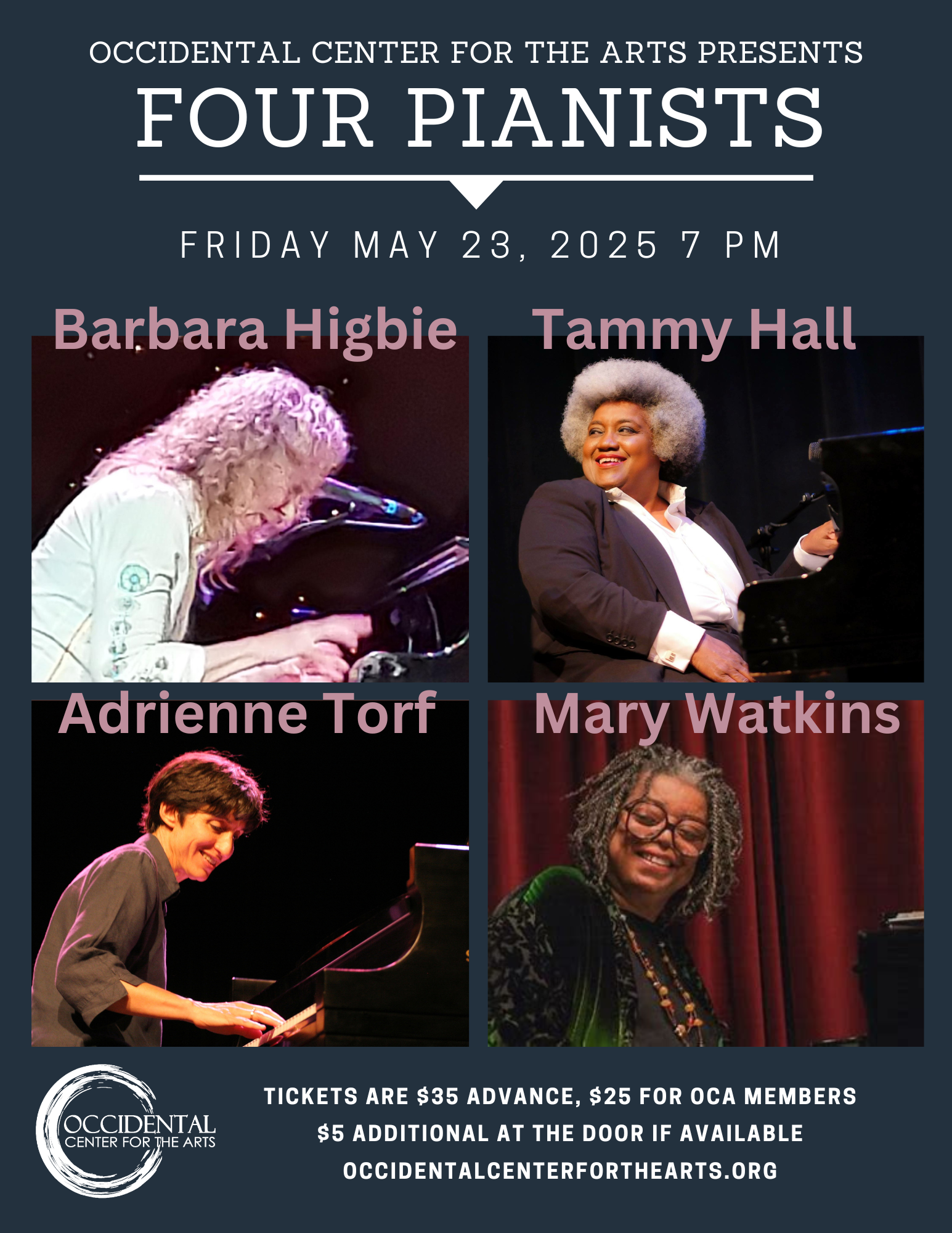 SOLD OUT: Four Pianists with Barbara Higbie, Tammy Hall, Adrienne Torf ...