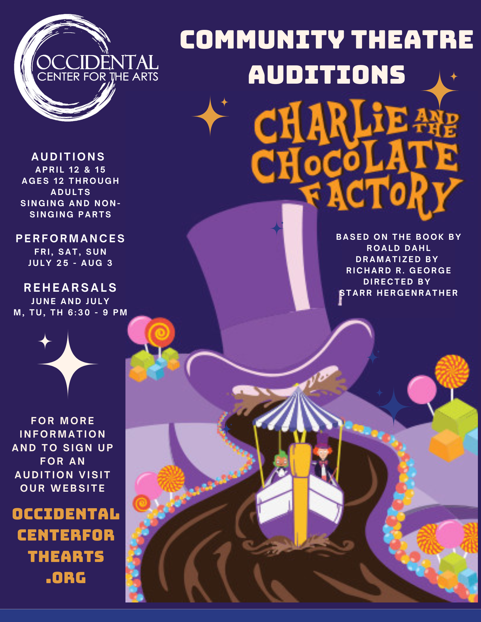 Auditions: Charlie and the Chocolate Factory — Occidental Center for the Arts