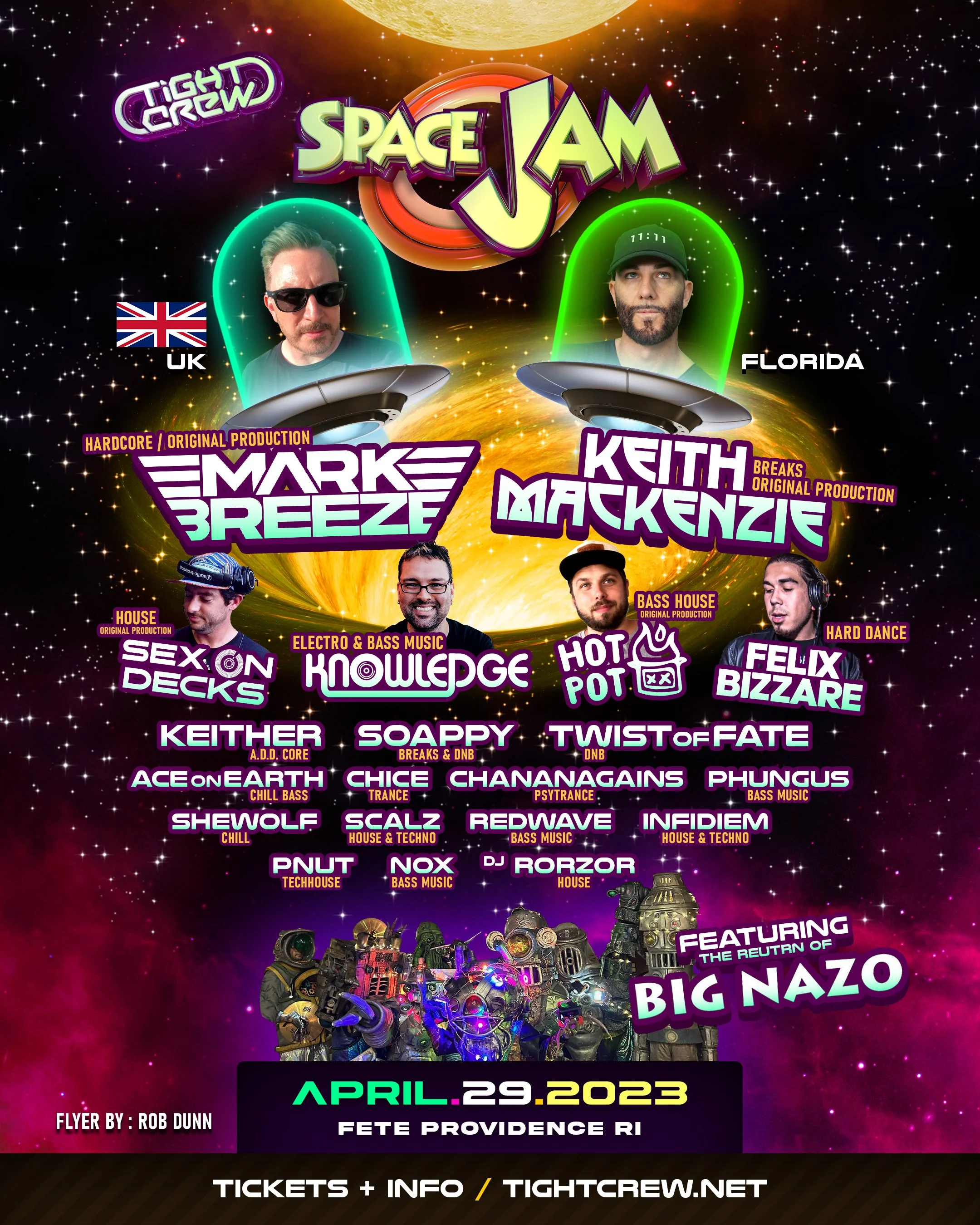 Tight Crew's Space Jam RAVE April 29th 2023 — Tight Crew