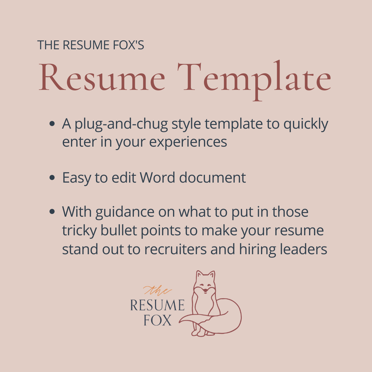 Shop Resume Guides & Resume Templates — The Resume Fox