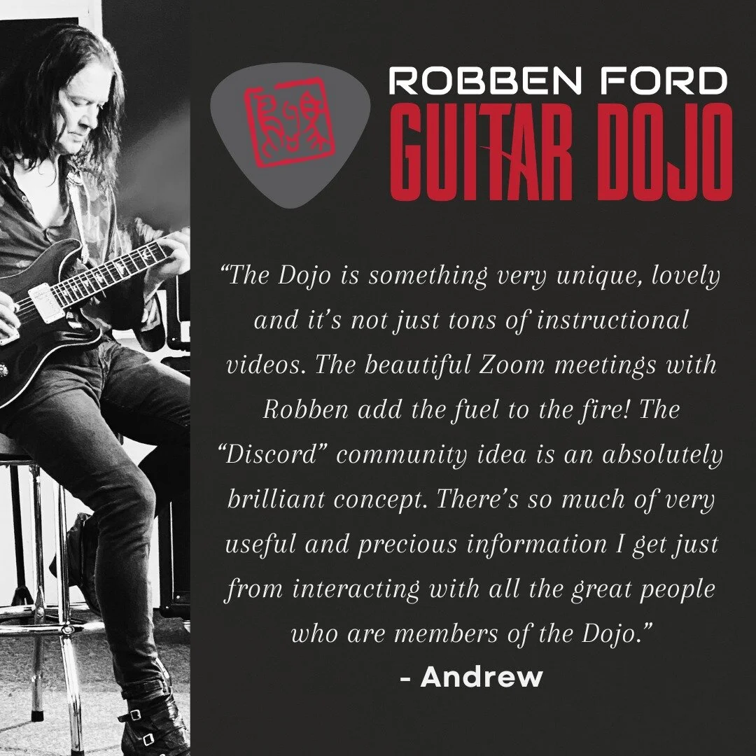 INTRODUCTION TO PICKING TECHNIQUE — Robben Ford Guitar Dojo