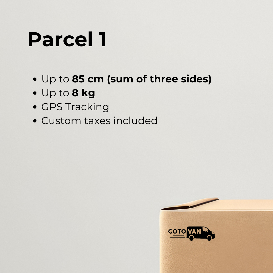 Parcel 1 (hasta 8kg) (España) — Go To Van