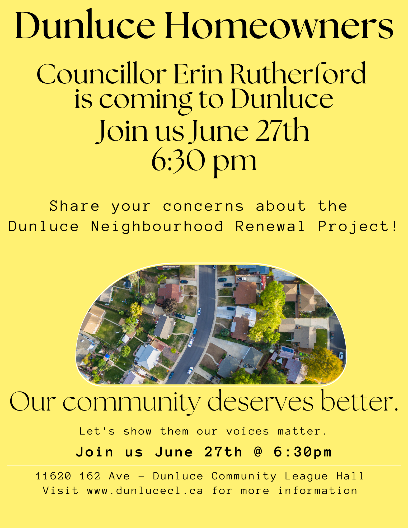 Neighbourhood Renewal — Dunluce Community League