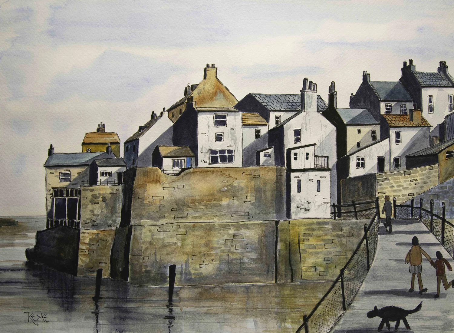 Walk At Staithes — Trudy Kepke Fine Art