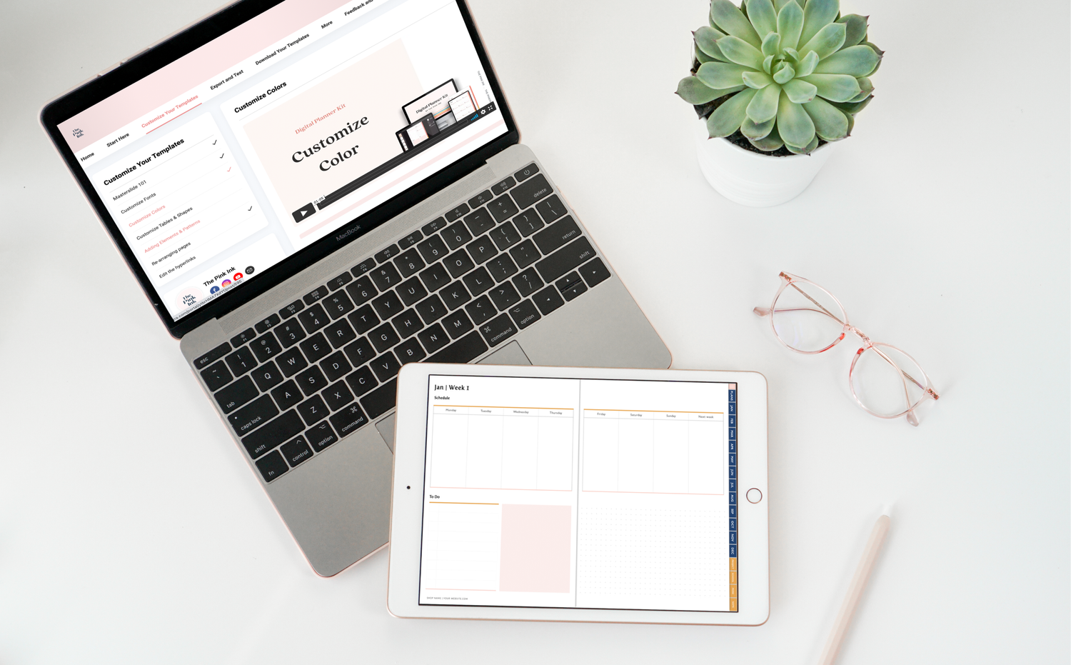 PLR Digital Planner Kits — The Pink Ink Shop