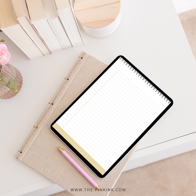 Minimal Notepad PLR Template for Canva — The Pink Ink Shop