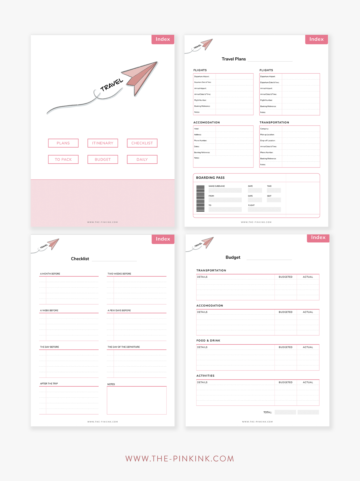 My Travel Journal — The Pink Ink Shop