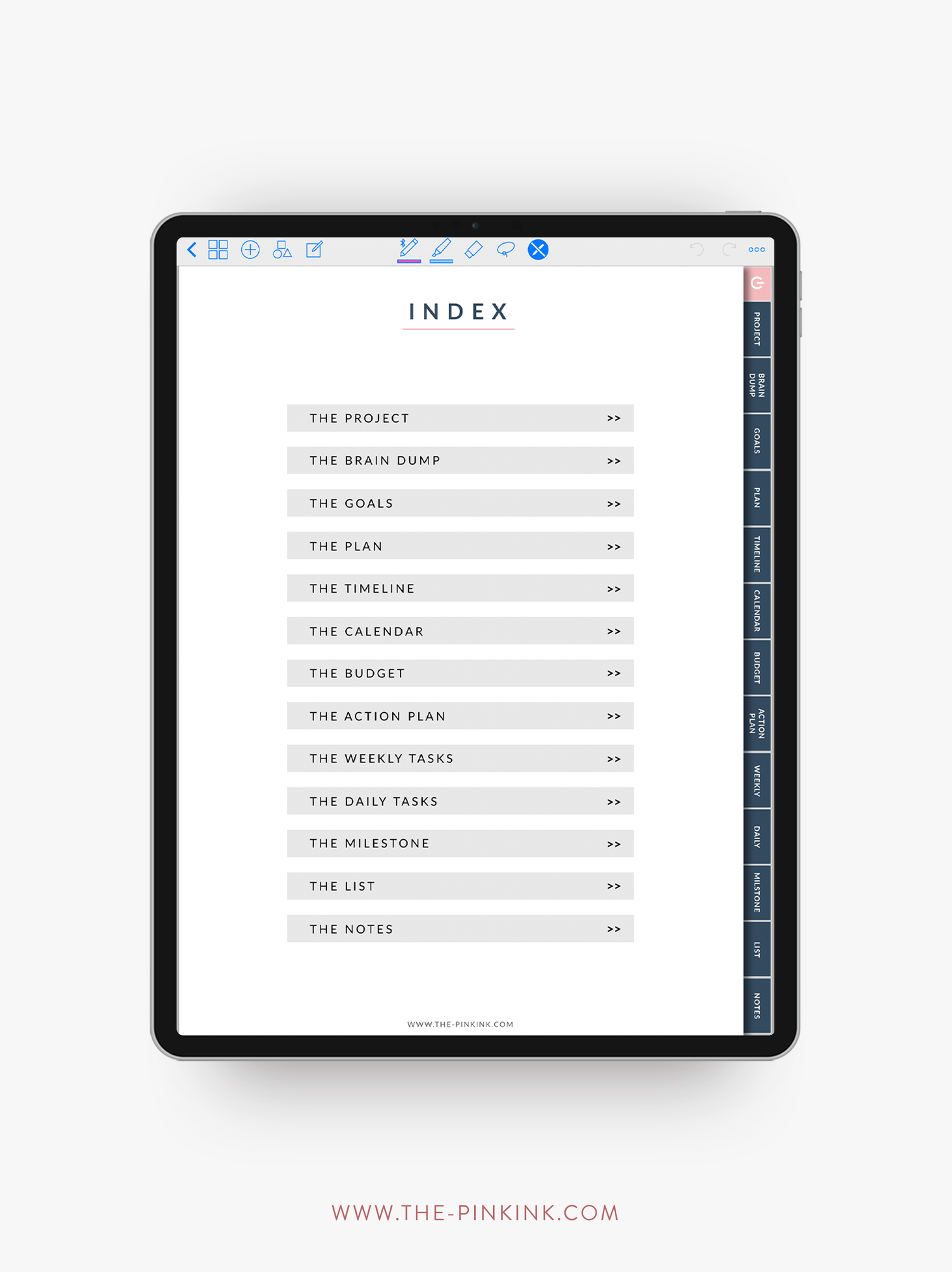 Product Digital Planner — The Pink Ink Shop