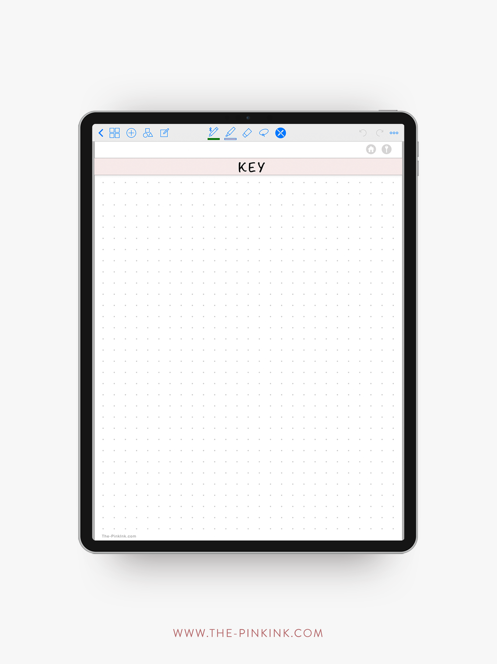 Blue 15-Subject Lined Digital Notebook — The Pink Ink Shop