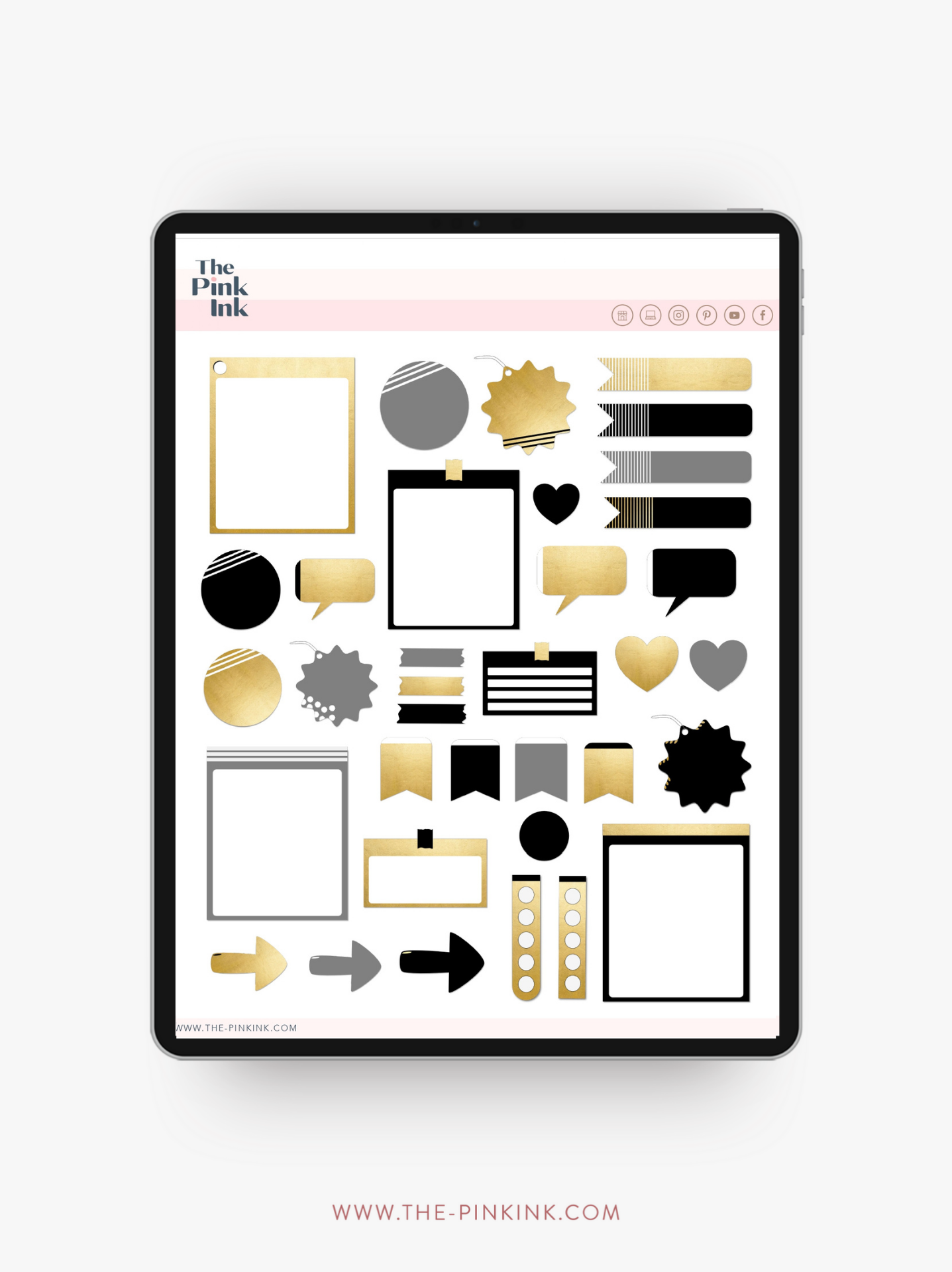 Digital Stickers for iPad Digital Planning — The Pink Ink Shop