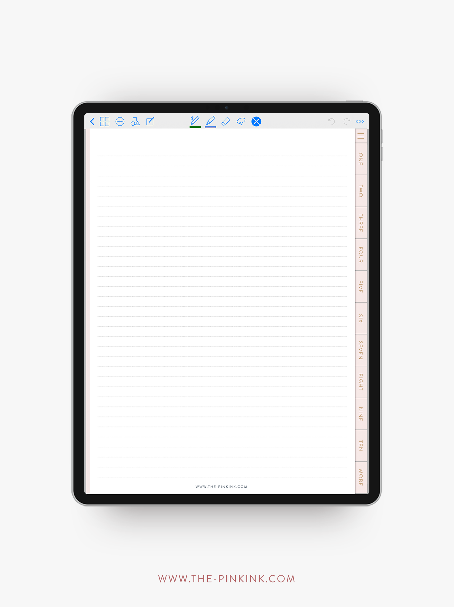 Digital Notebook - Lined — The Pink Ink Shop