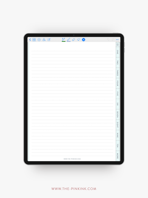 15-Subject Digital Notebook — The Pink Ink Shop