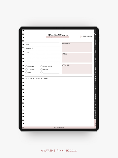 Launch Digital Planner — The Pink Ink Shop