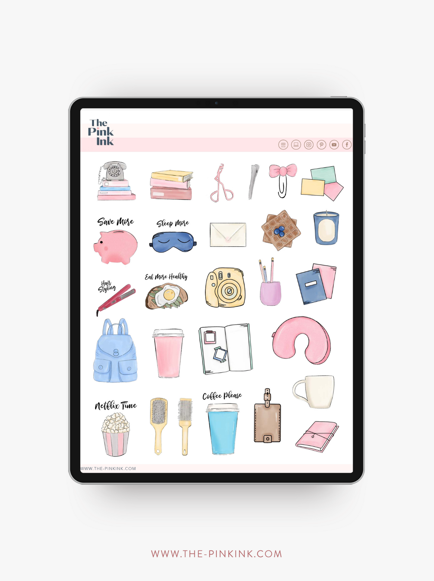 Watermelon Sticker Pack — The Pink Ink Shop