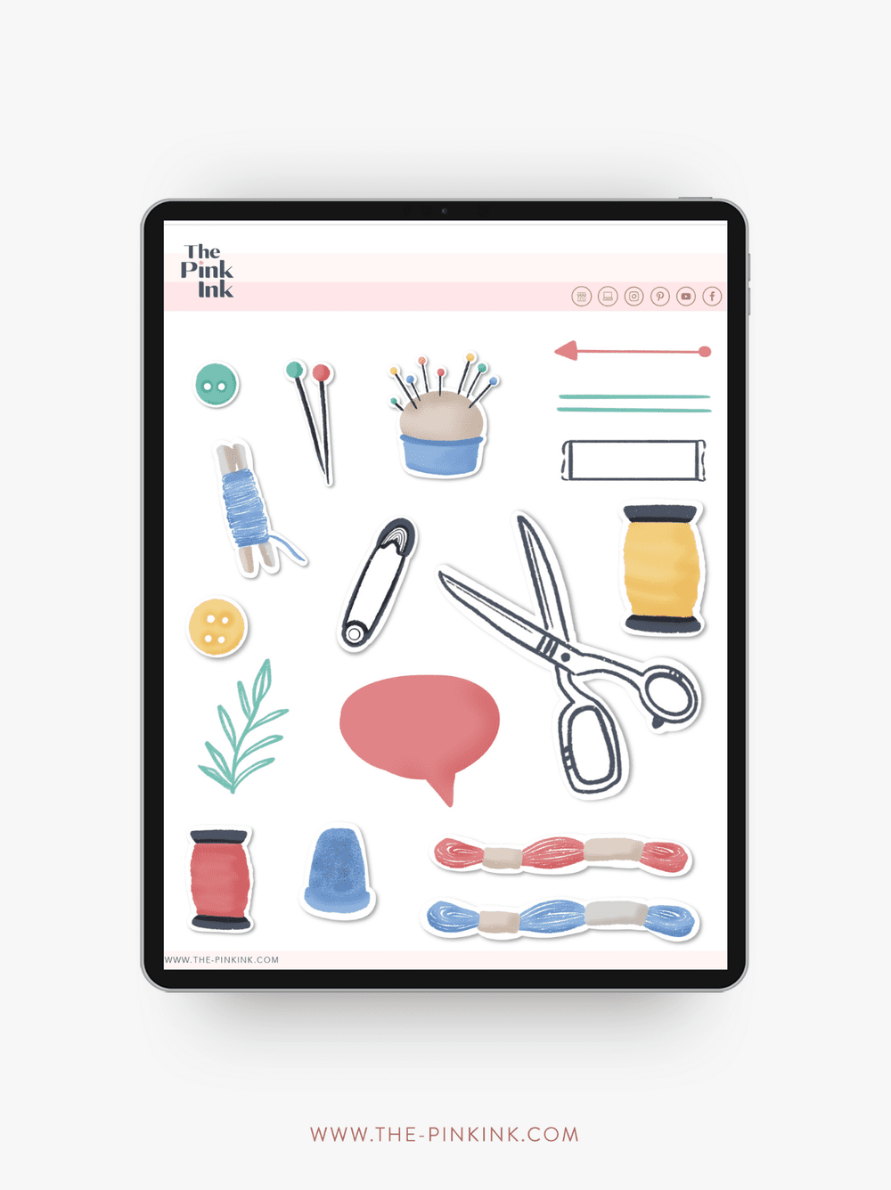 Rustic Journal Sticker Pack — The Pink Ink Shop