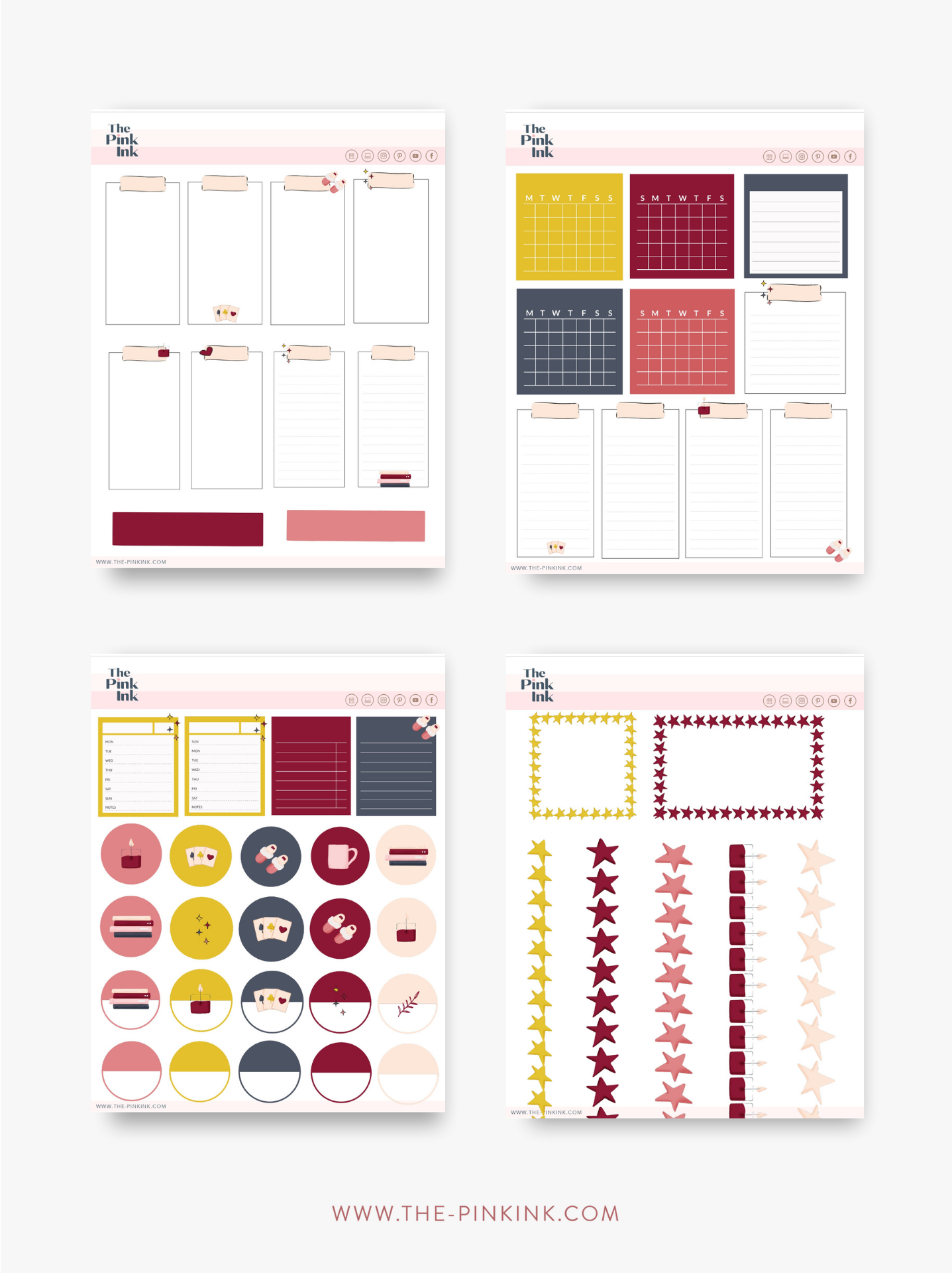 Pastries Sticker Pack — The Pink Ink Shop