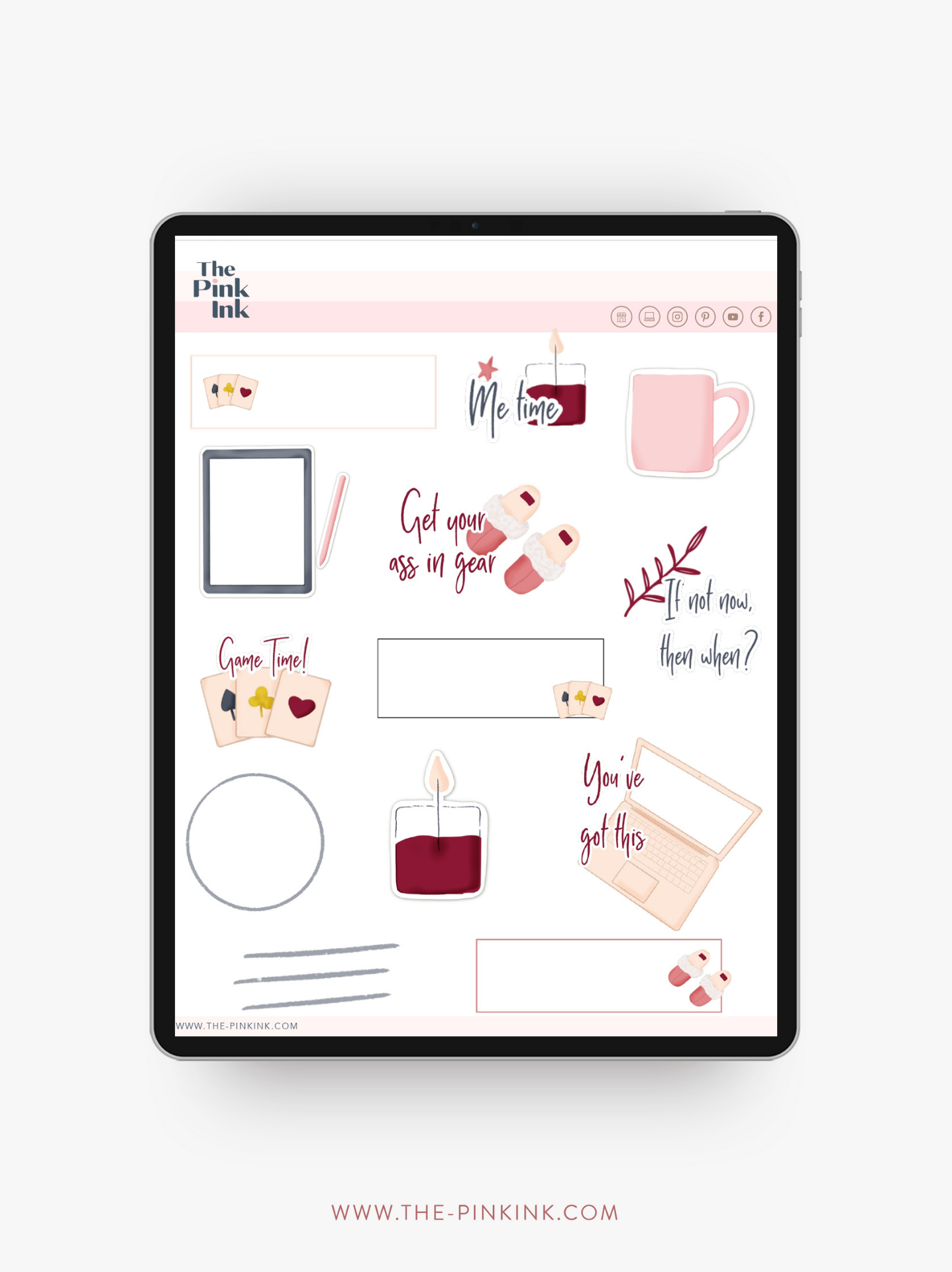 Rustic Journal Sticker Pack — The Pink Ink Shop
