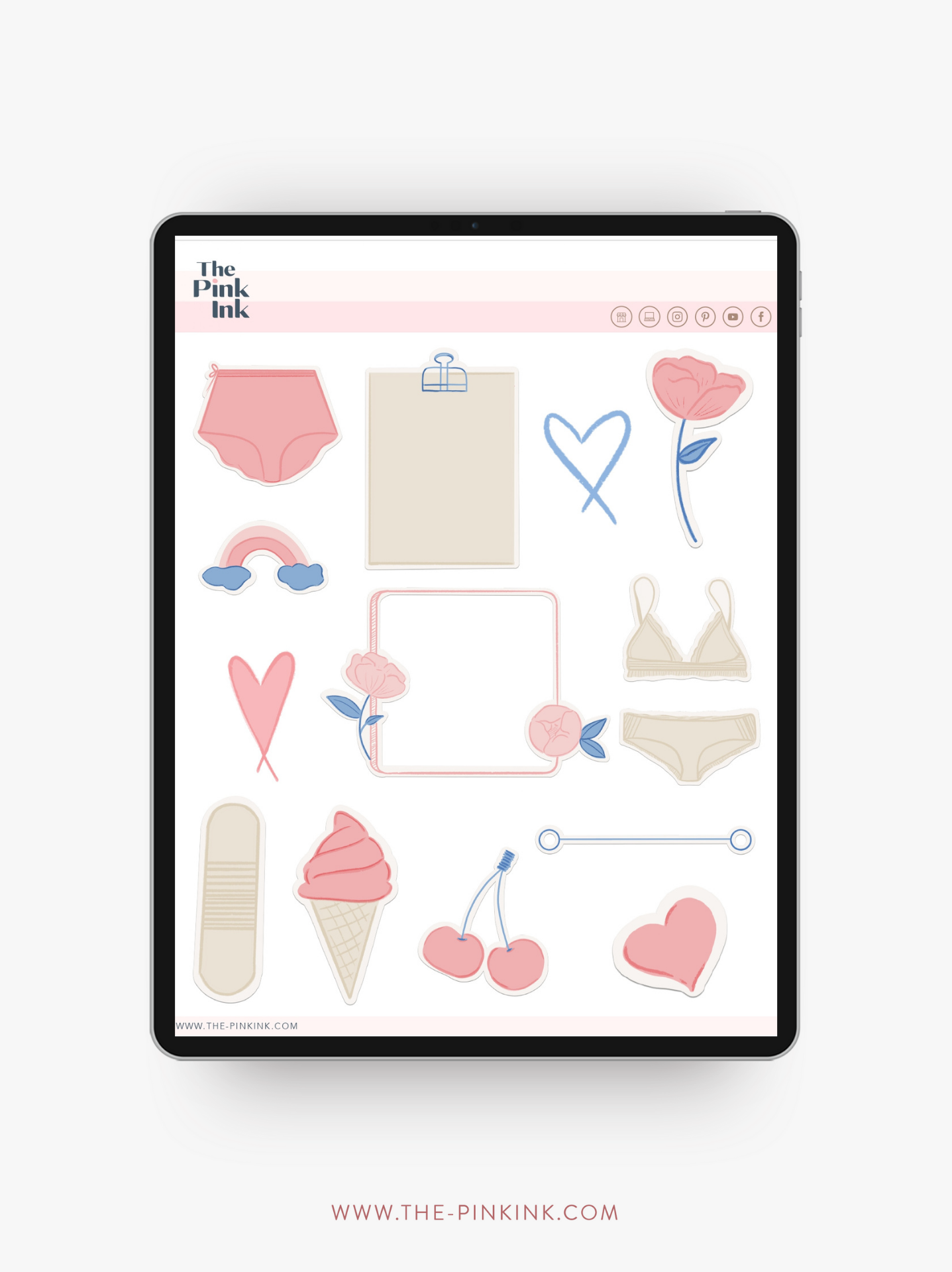 Travel Sticker Pack — The Pink Ink Shop