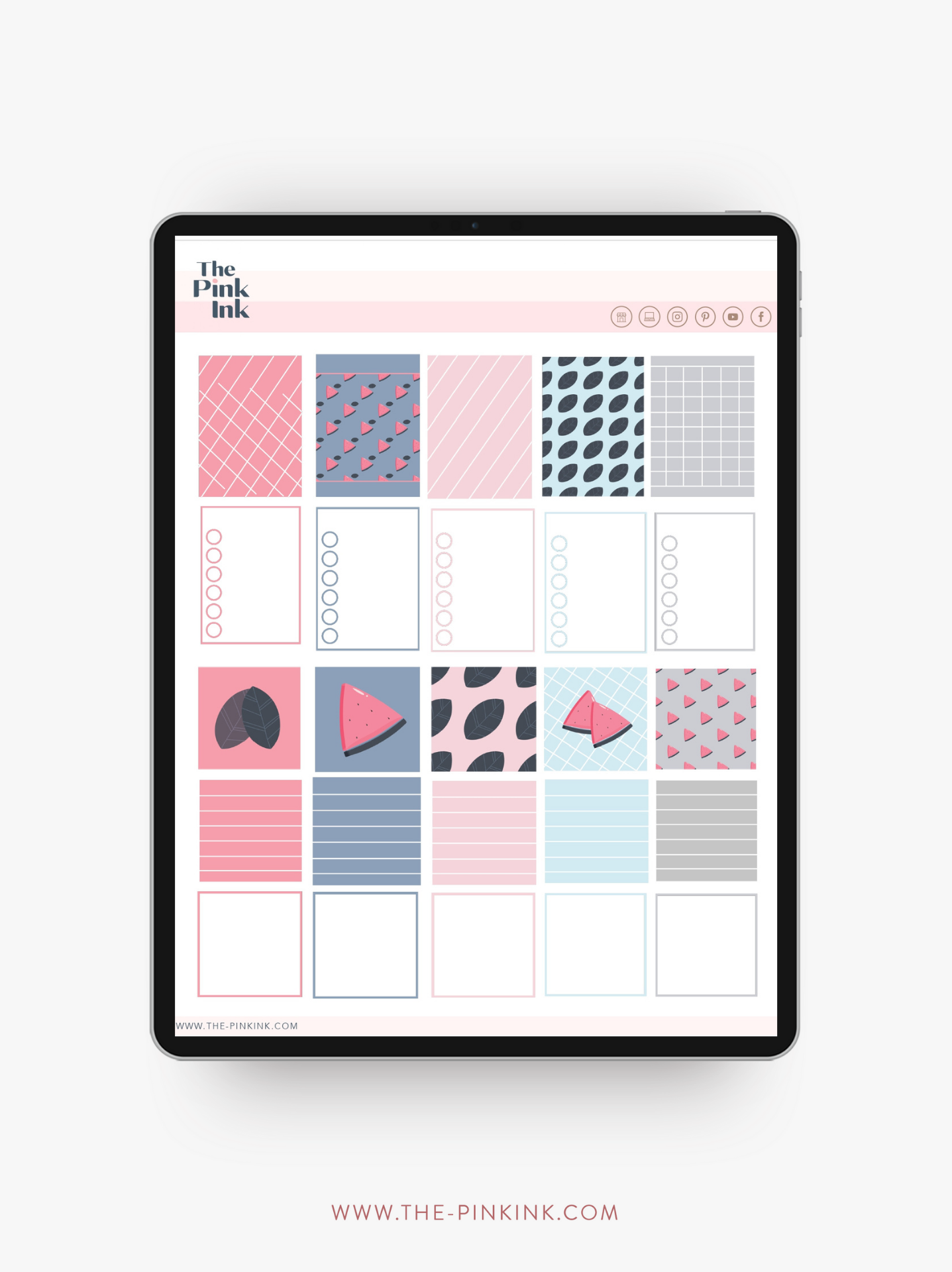 Love & Blue Sticker Pack — The Pink Ink Shop